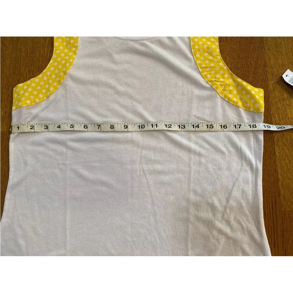 Disney | Tops | New Disney Parks Minnie Mouse Yellow Polka Dots Tank ...